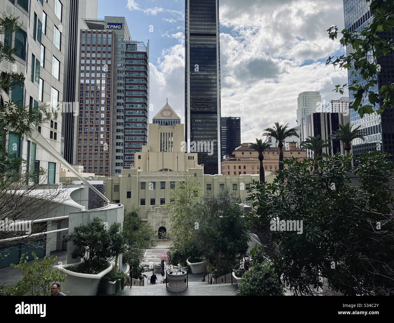 LOS ANGELES, CA, MAR 2020: LA Public Library Central Branch in Downtown ...