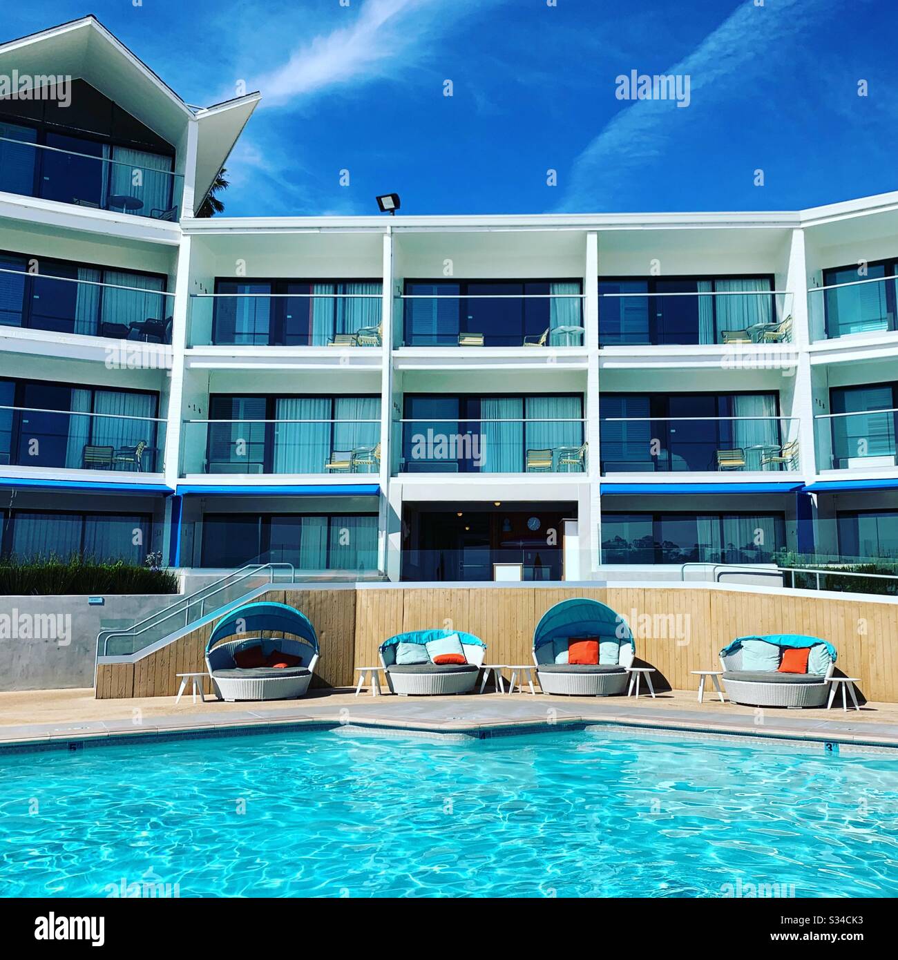 The pool at the Dream Inn Santa Cruz, Santa Cruz, California, United ...