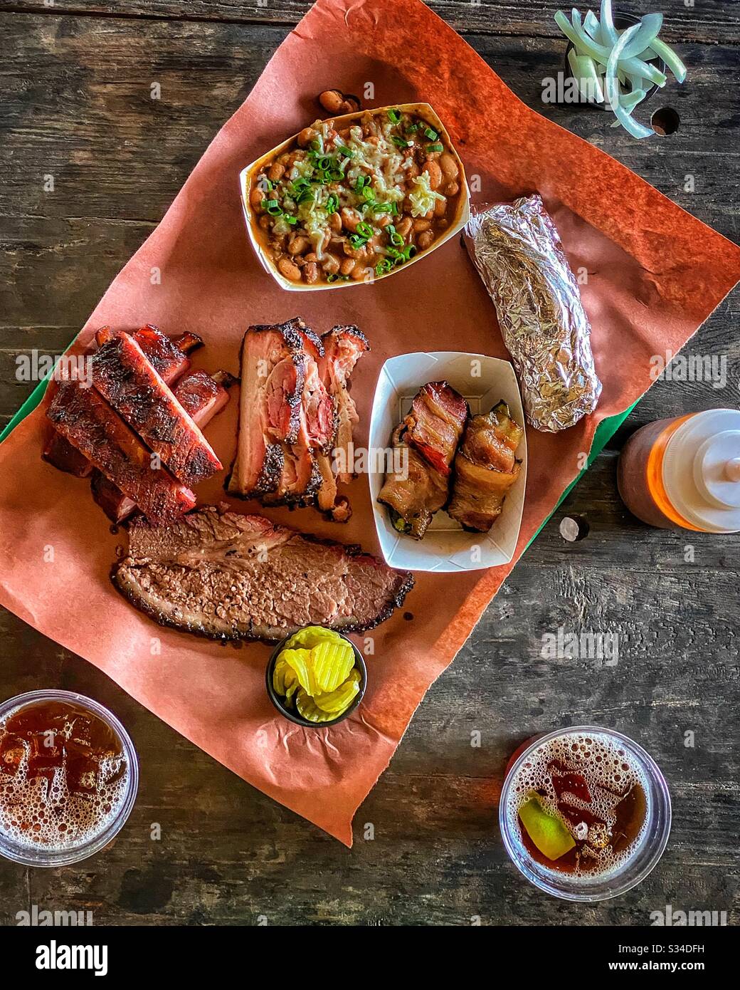 Texas BBQ at its finest Stock Photo - Alamy