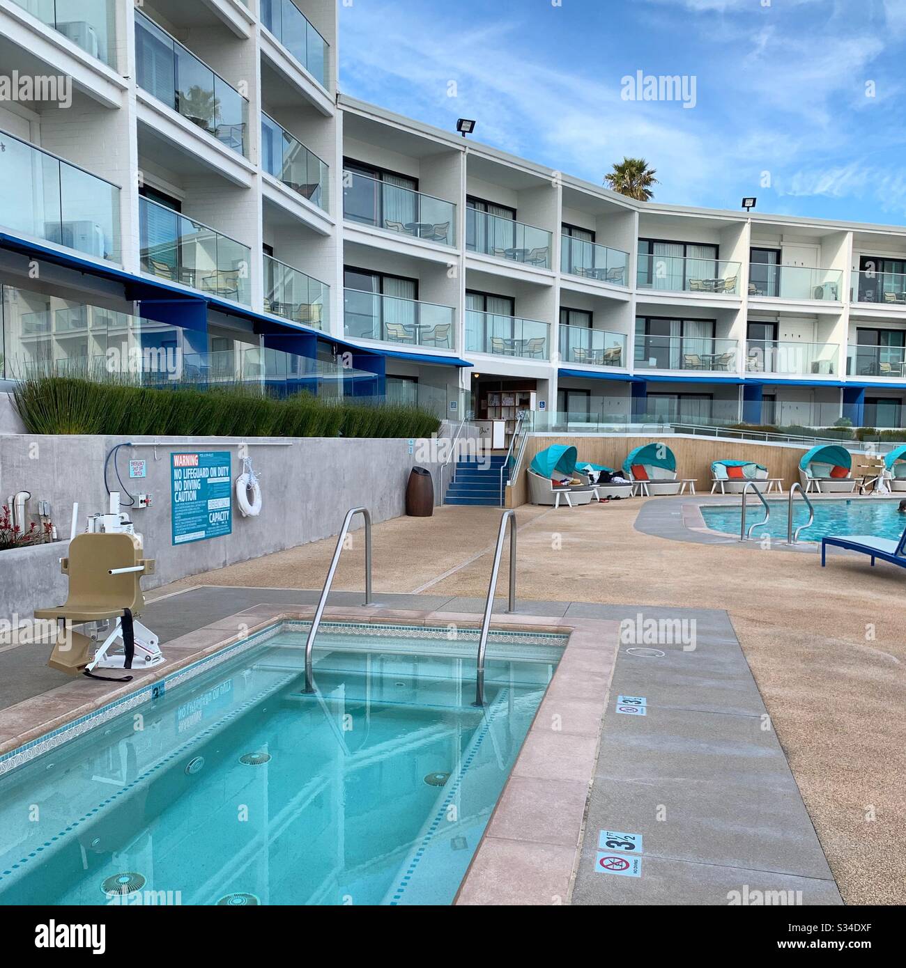 Hot tub, Dream Inn Santa Cruz, Santa Cruz, California, United States ...