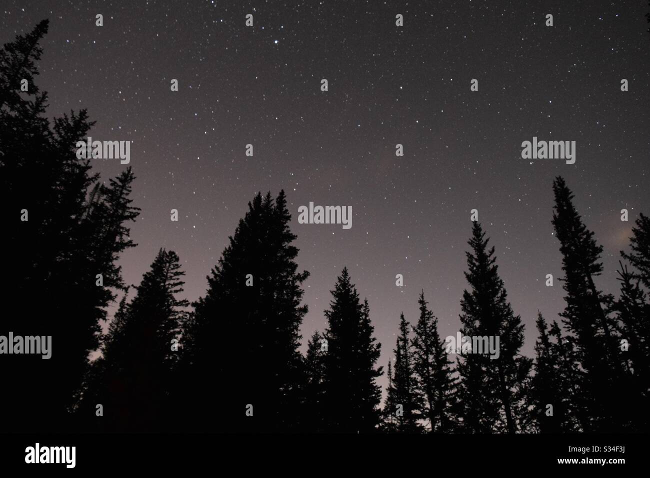 Starry night over hi-res stock photography and images - Alamy