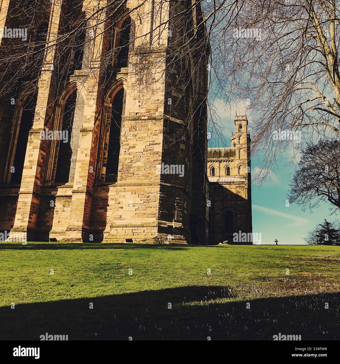 Architecture of Durham City, North East England. Gothic architectural ...