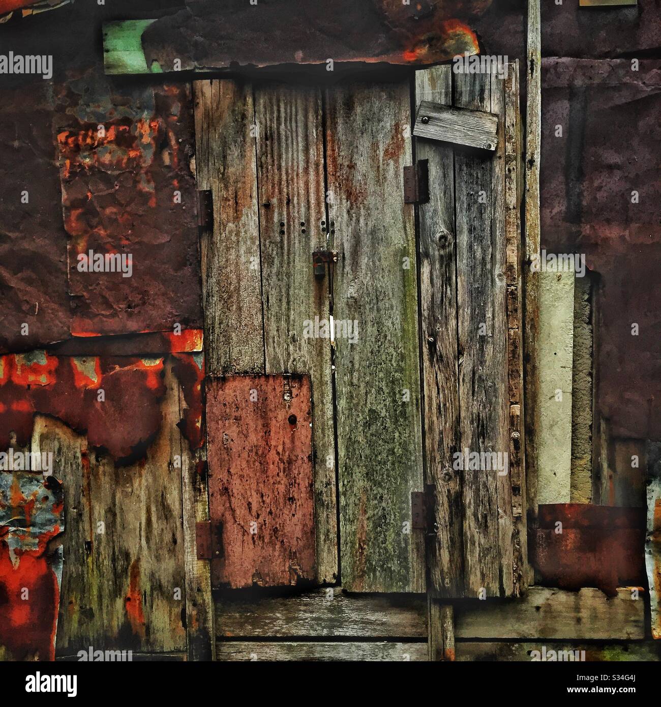 Detail of a 'pang uk' or stilt house, in Ma Wan Chung, a fishing ...