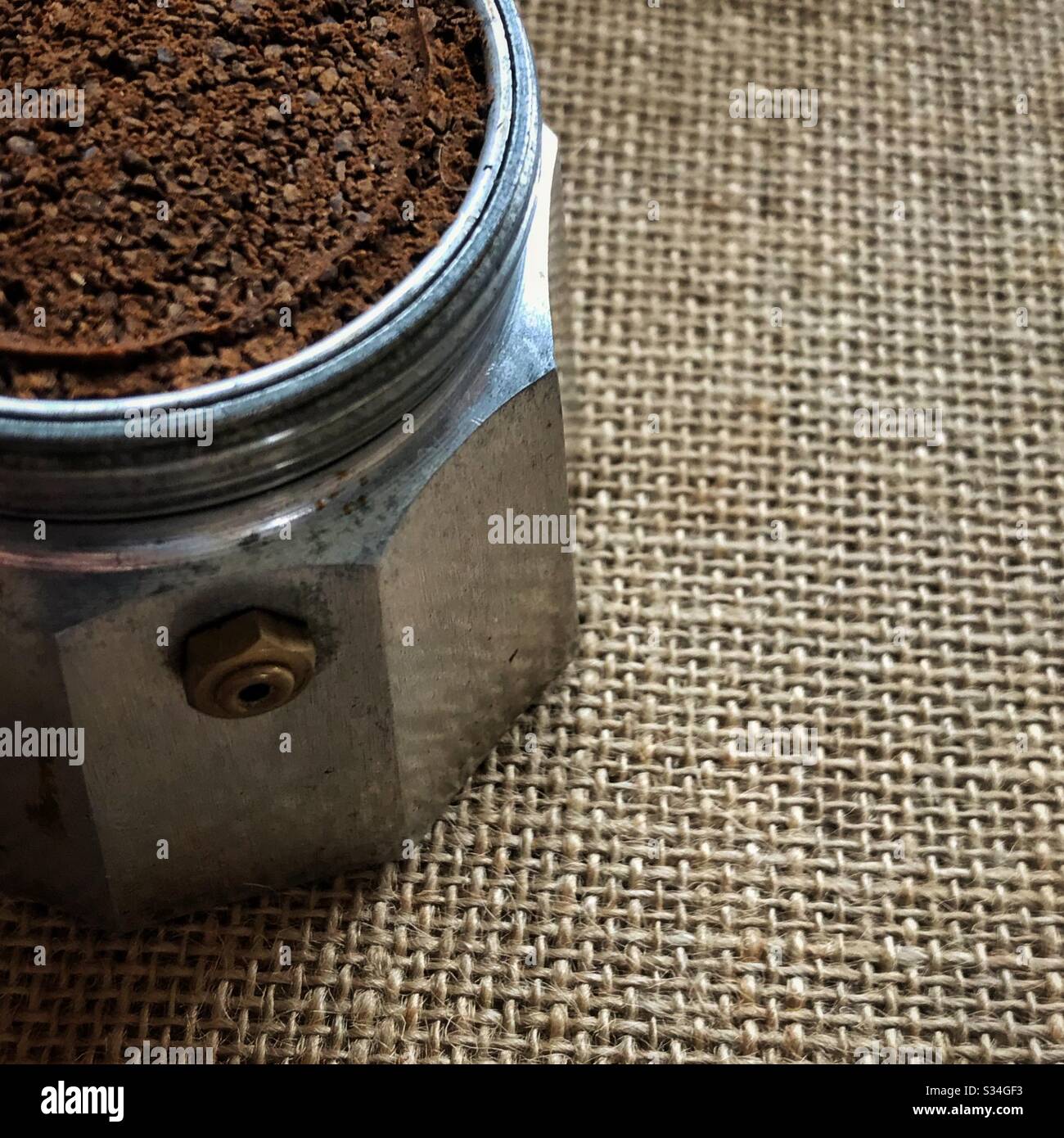 Italian coffee maker base Stock Photo - Alamy