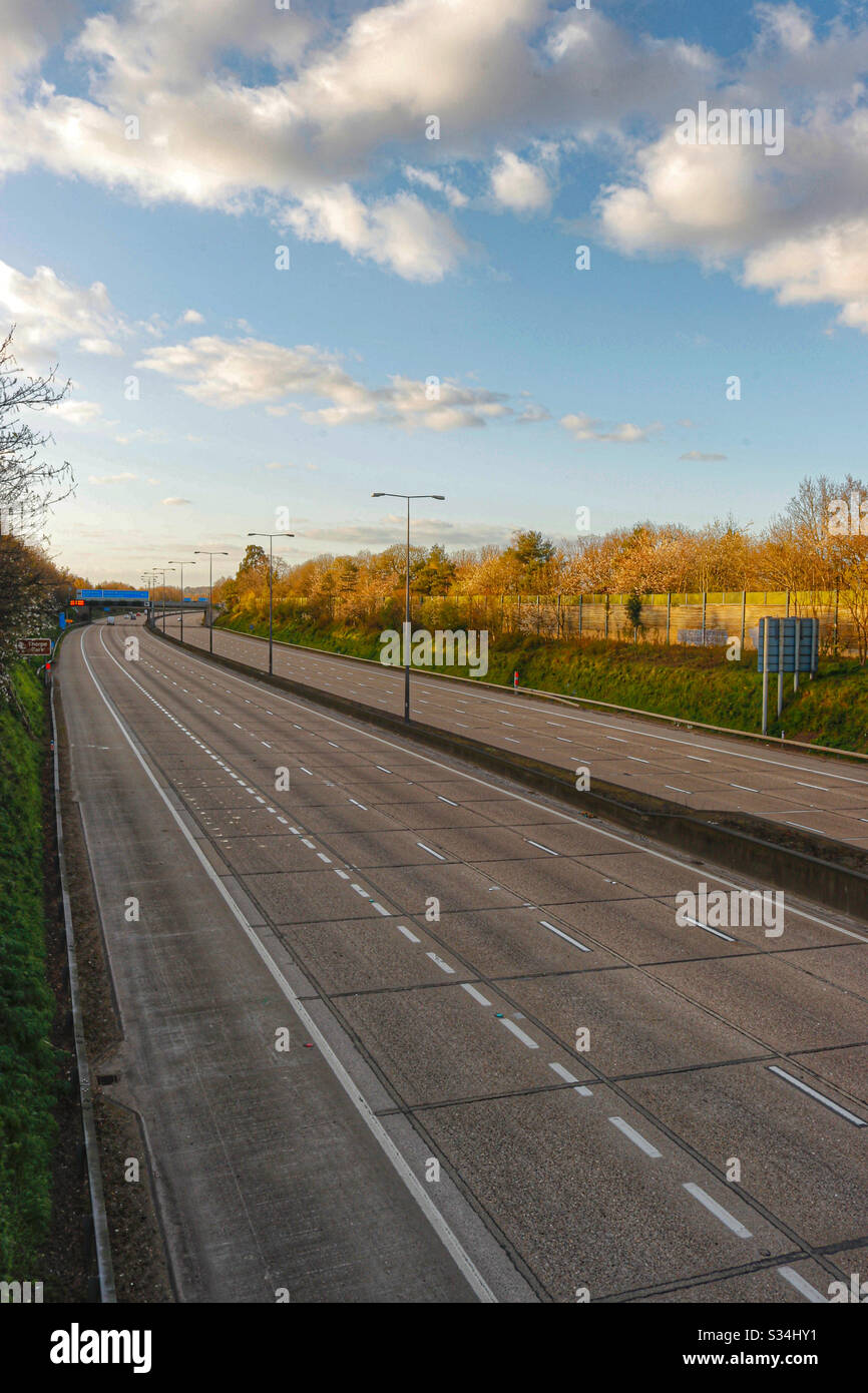 Empty surrey motorway hi-res stock photography and images - Alamy
