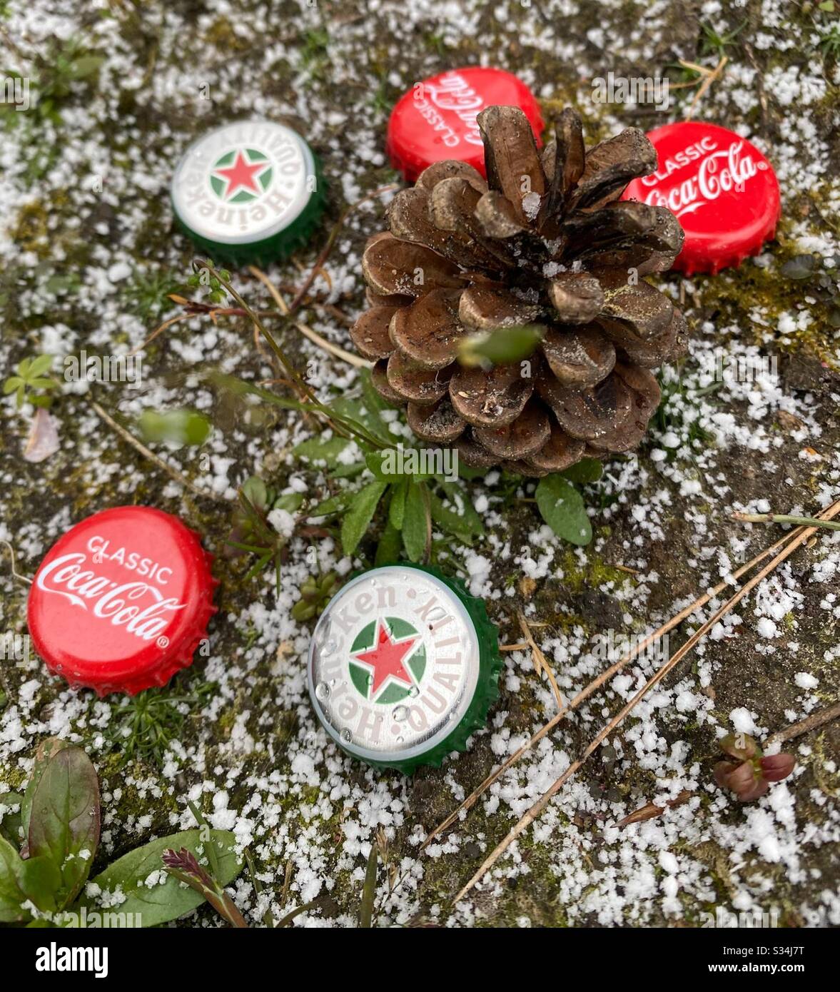 A very little bit snow Stock Photo - Alamy