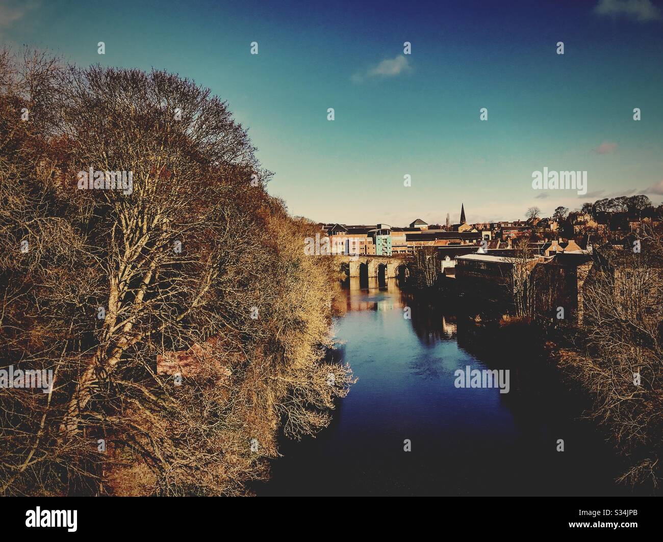 Durham footbridge over river wear hi-res stock photography and images ...
