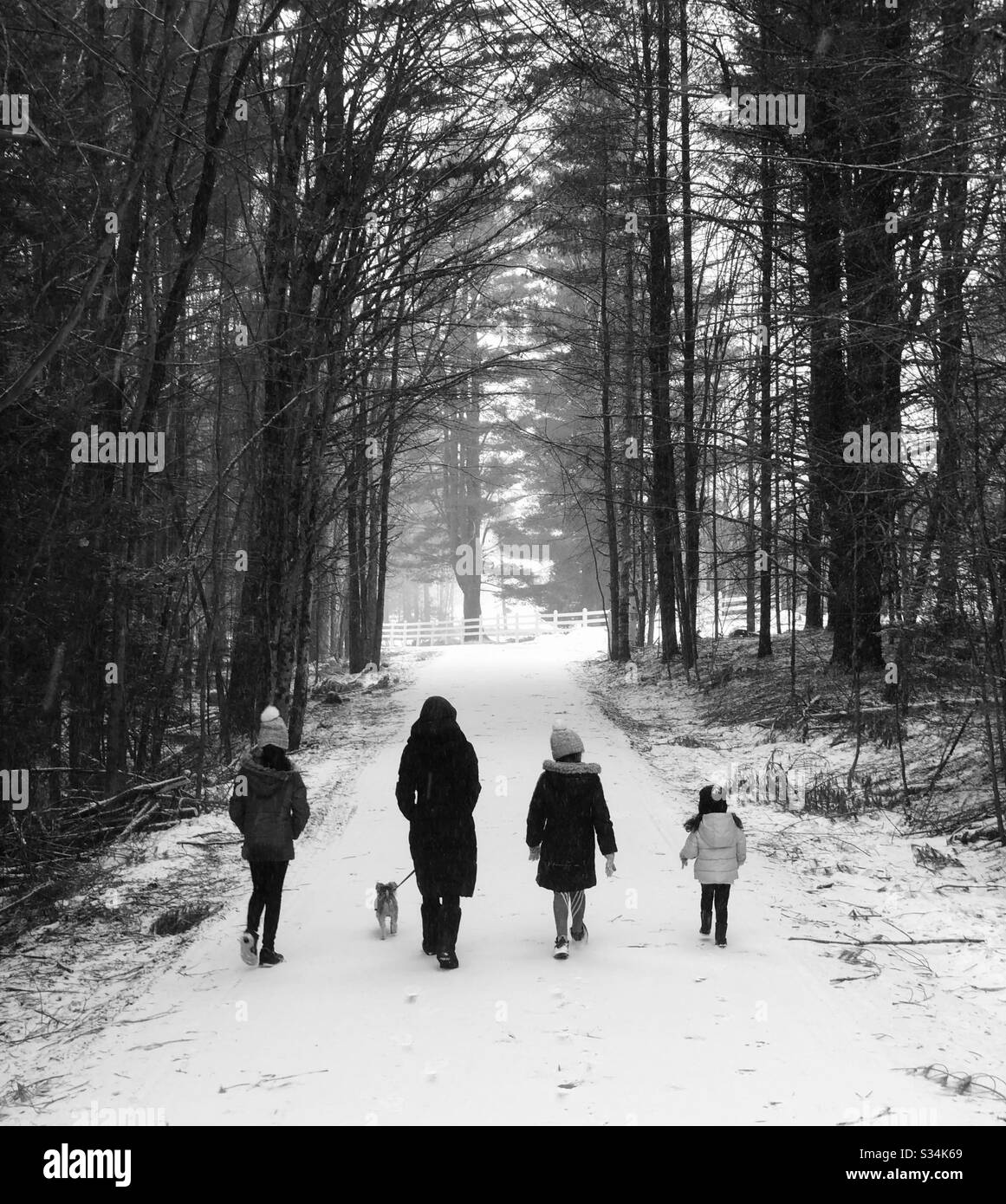 Children walking storm hi-res stock photography and images - Alamy