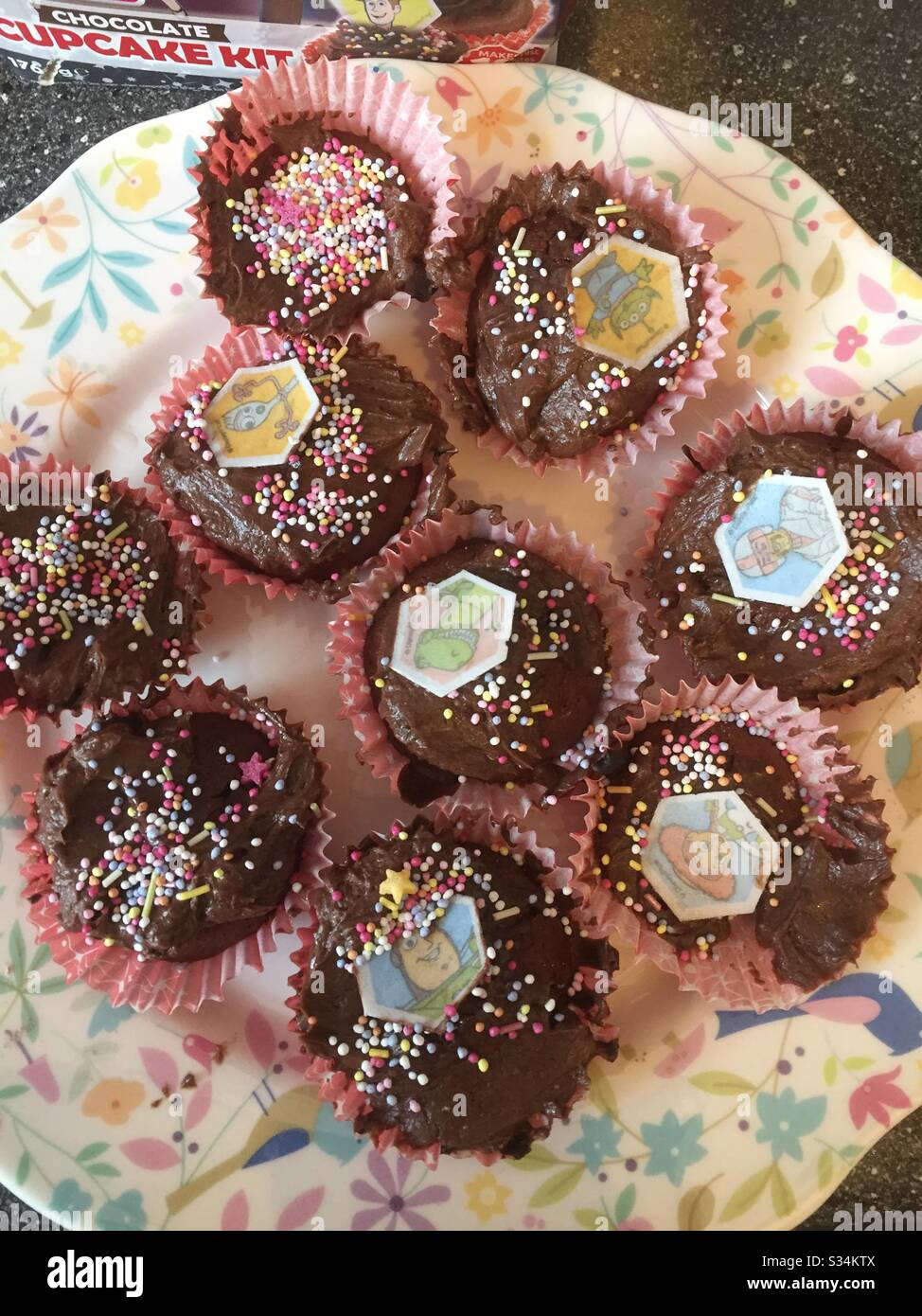 Toy story 4 cupcake packet mix Stock Photo - Alamy