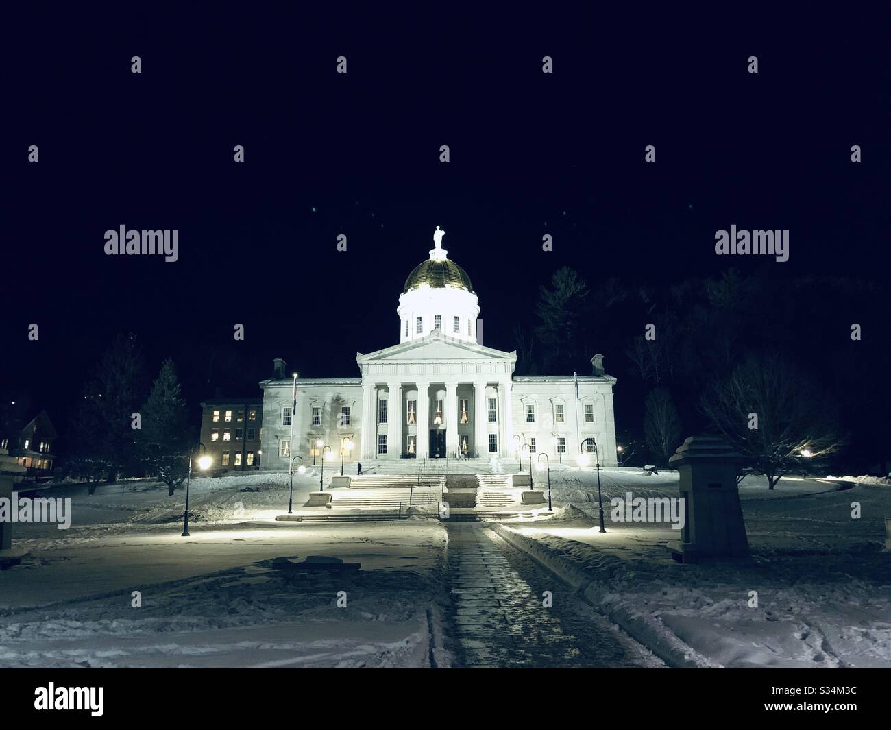 Vermont winter night hi-res stock photography and images - Alamy