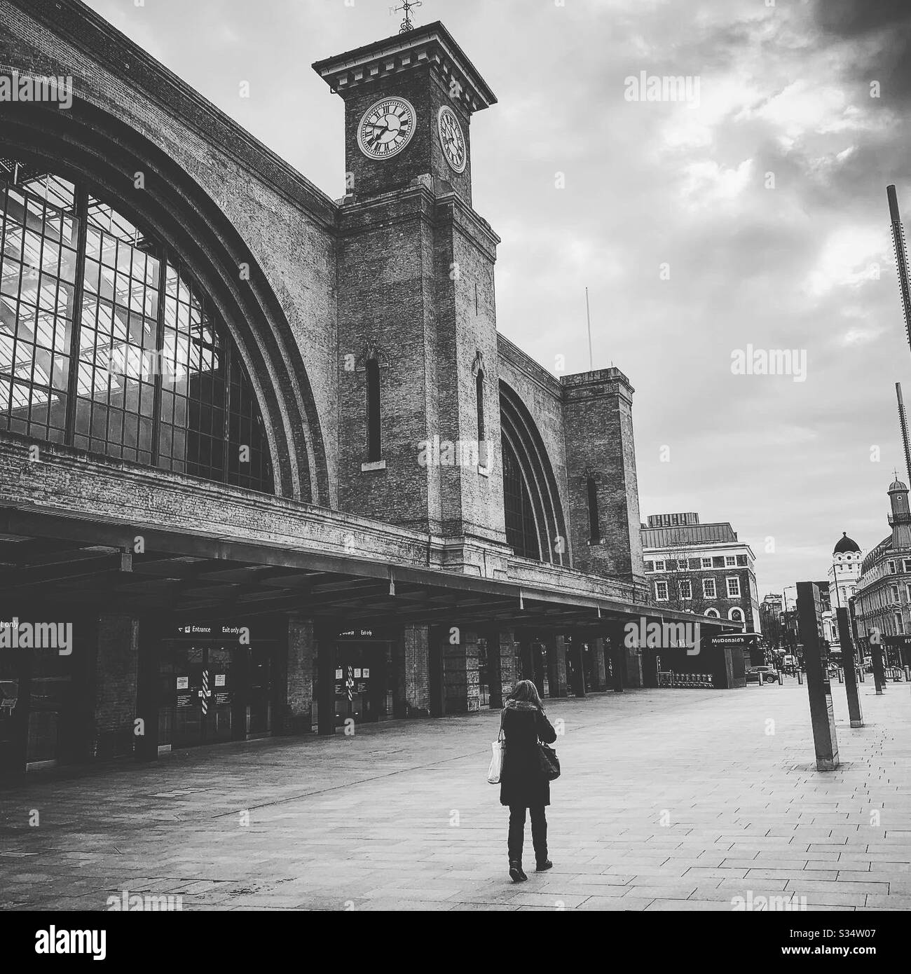 Covid lockdown uk Black and White Stock Photos & Images - Alamy