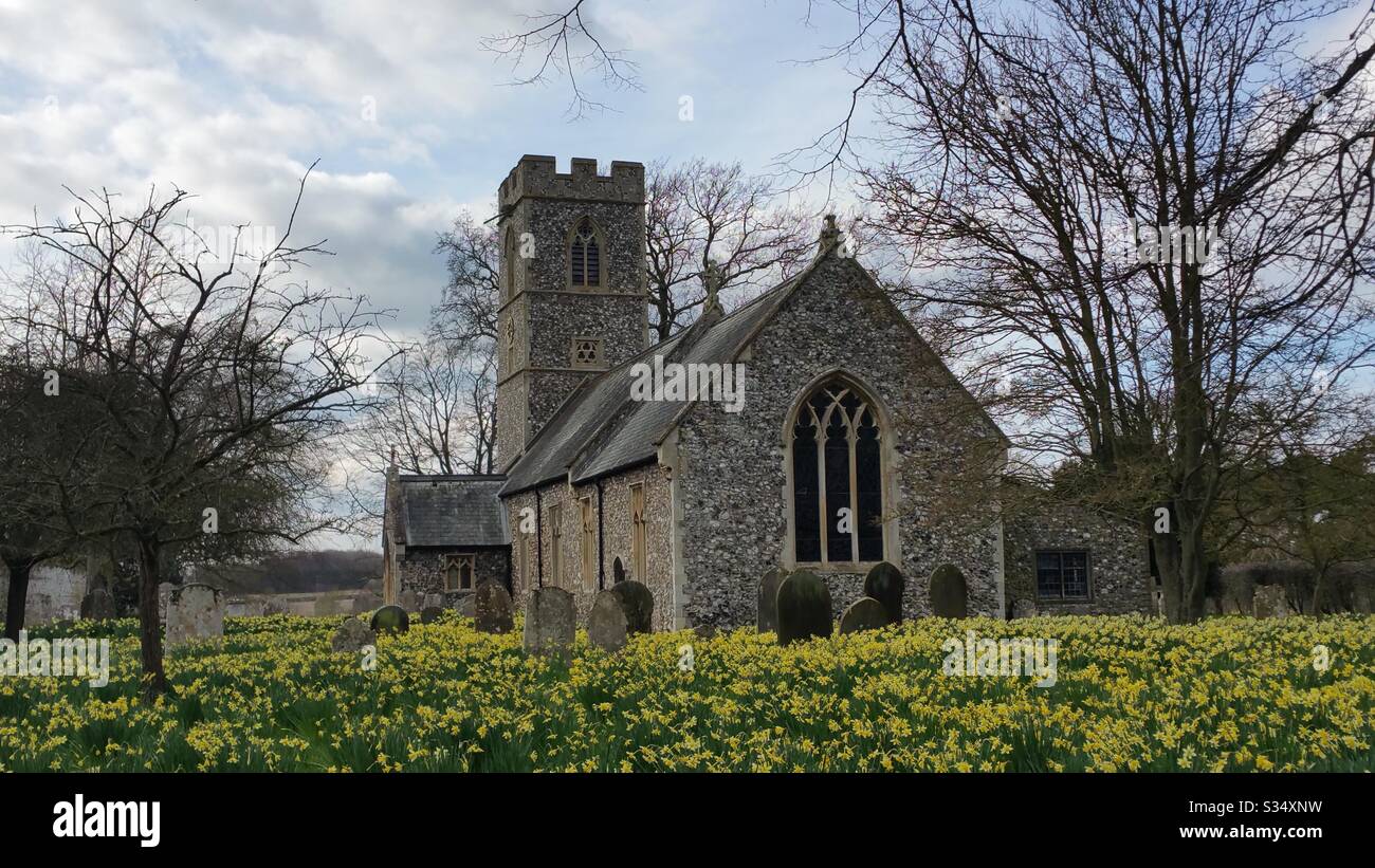 Church in springtime hi-res stock photography and images - Alamy