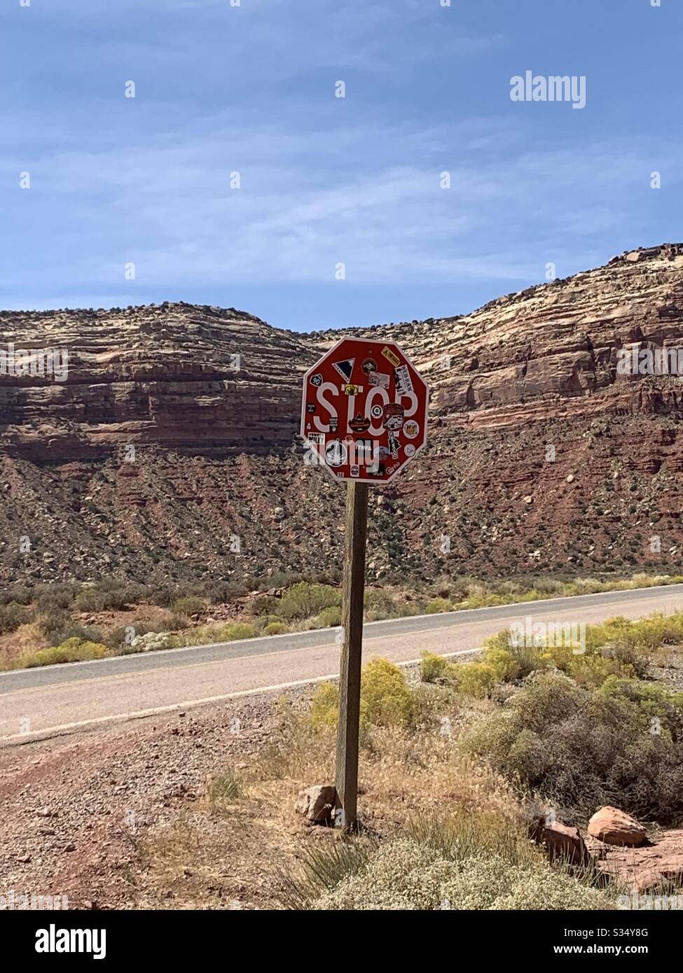 Stop sign stickers hi-res stock photography and images - Alamy