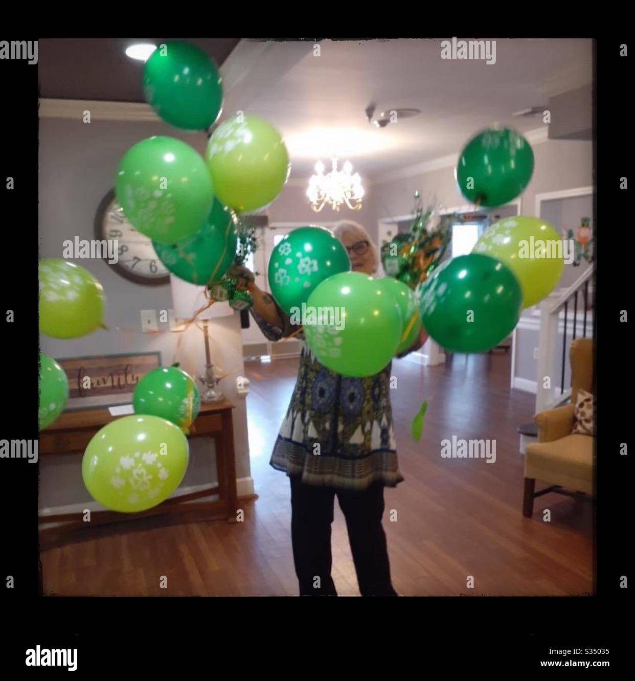 Waving balloons in hi-res stock photography and images - Alamy