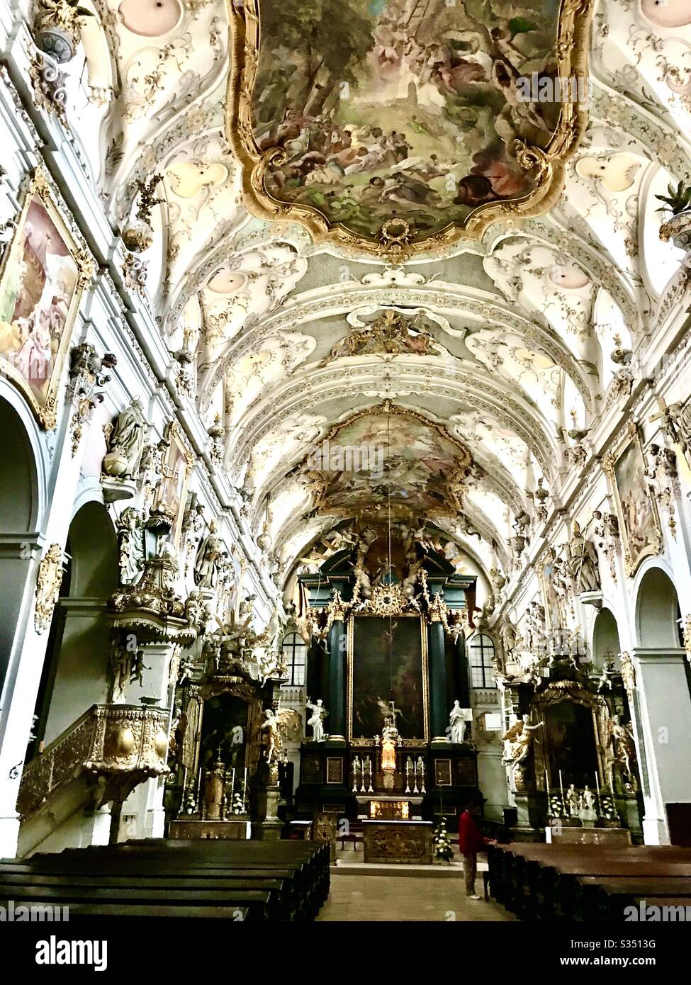 Baroque church Munich Stock Photo - Alamy