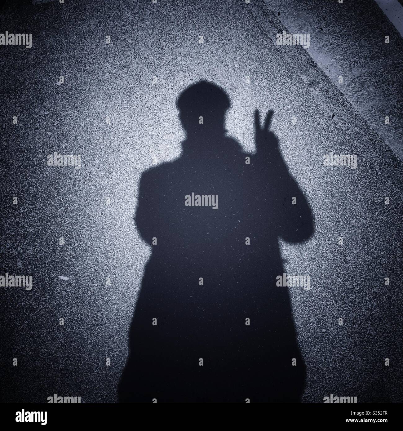 Peace gesture or sign Stock Photo - Alamy