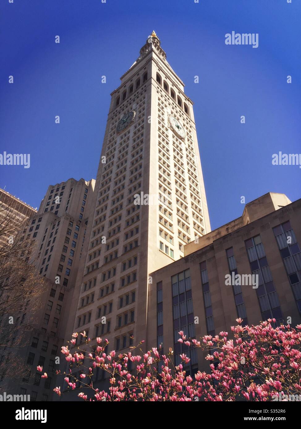 The MetLife tower at 1 Madison Ave. as seen from Madison Square, Park a ...