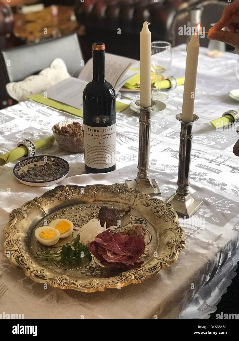 Jewish Seder Night Stock Photo - Alamy