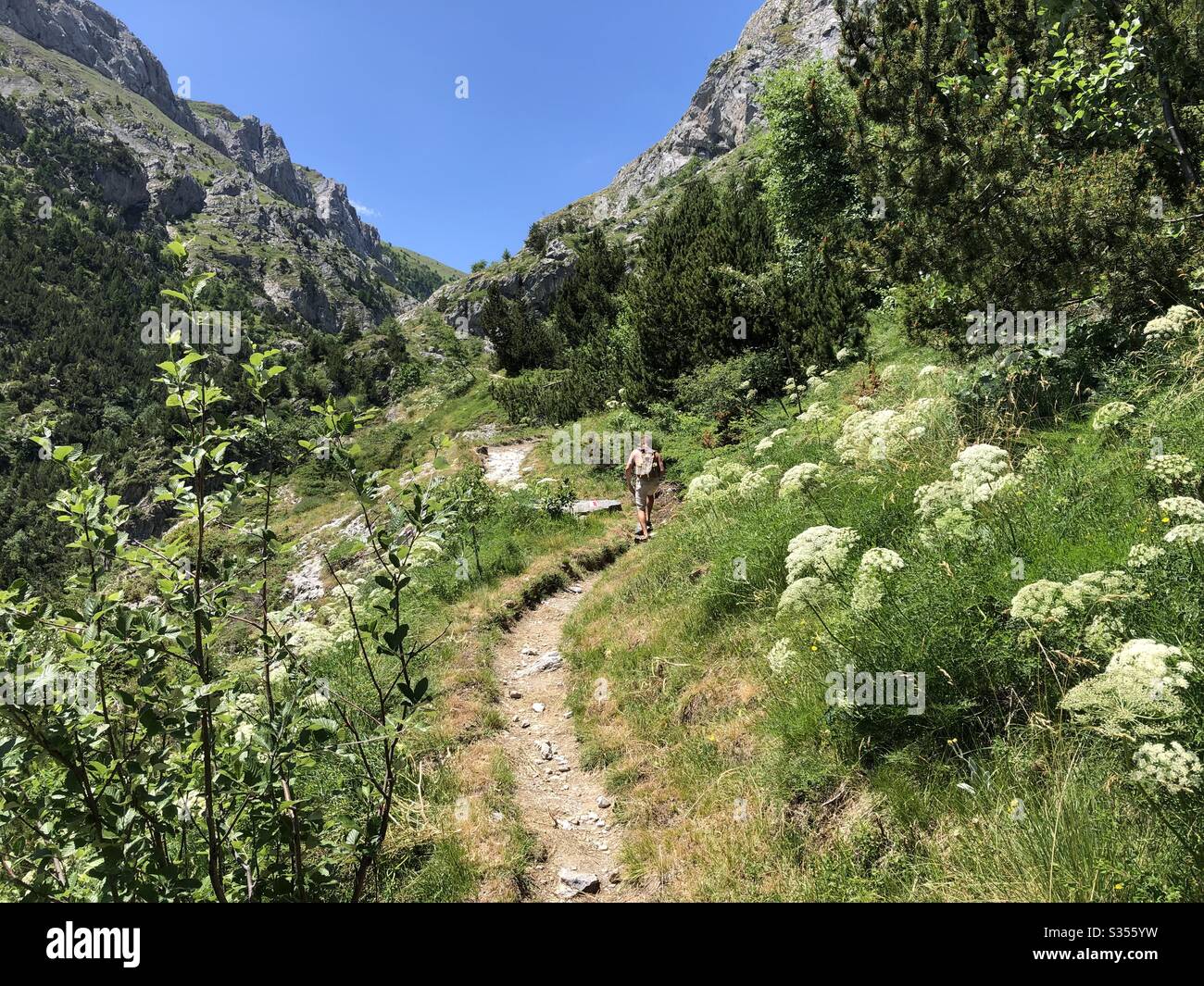 Hiking the Alpi Liguri Stock Photo - Alamy