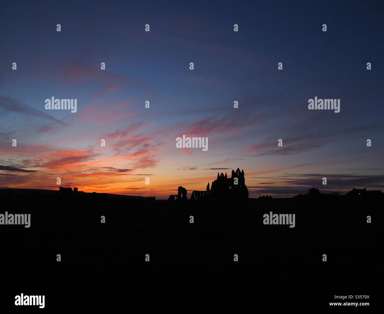 Whitby abbey sunset hi-res stock photography and images - Alamy