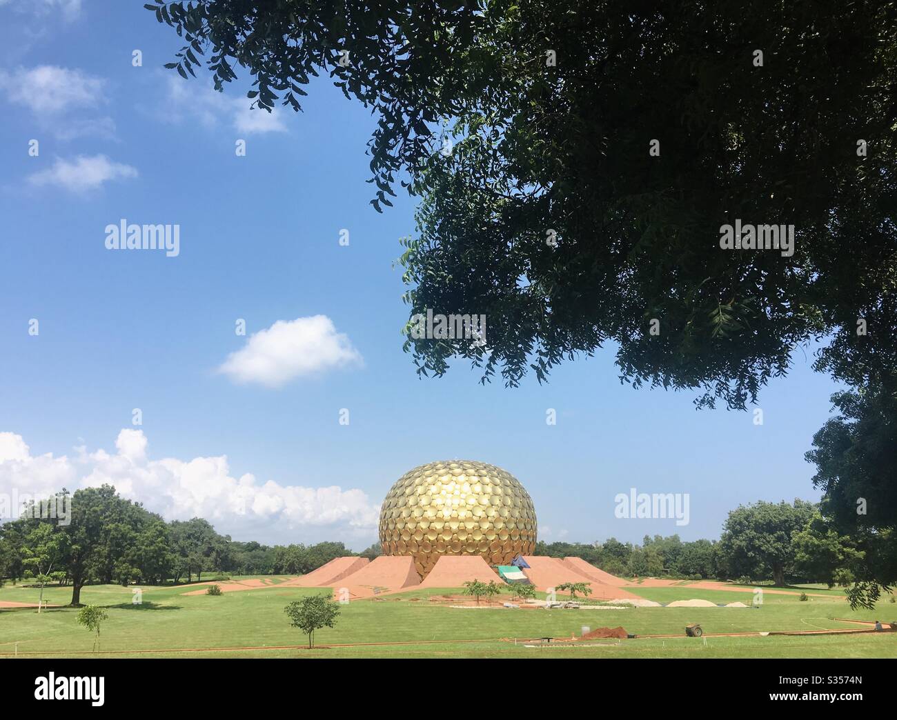 Auroville symbol hi-res stock photography and images - Alamy