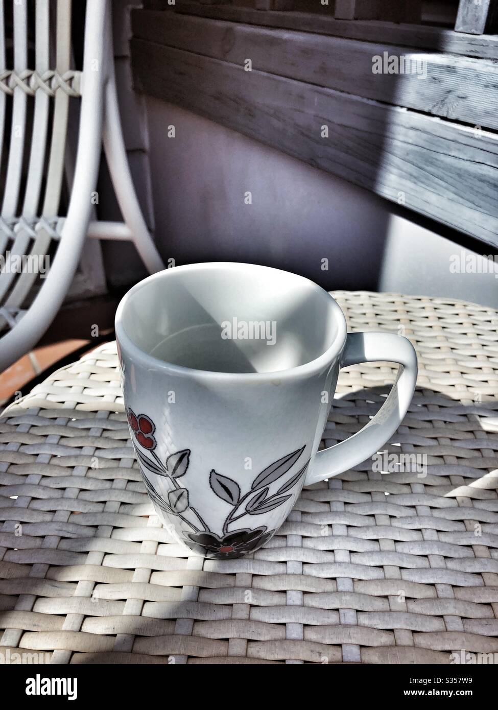 Coffee break on balcony hi-res stock photography and images - Alamy