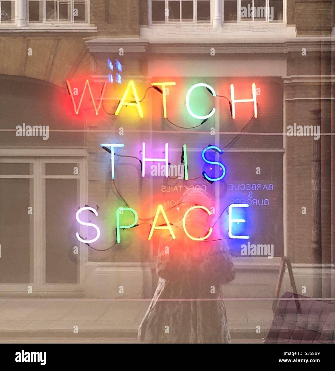 Watch this space sign hi-res stock photography and images - Alamy