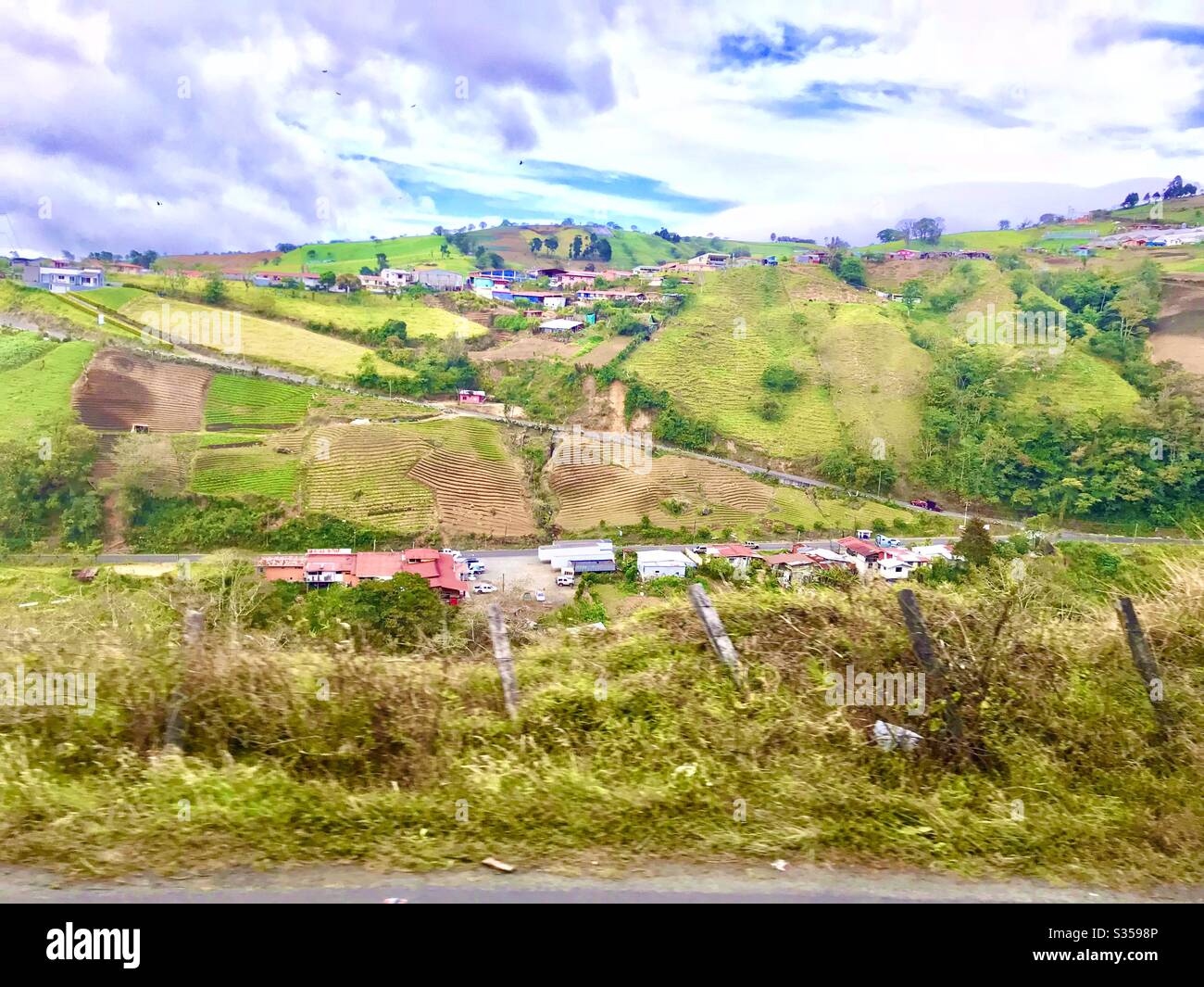 Costa Rican countryside Stock Photo - Alamy
