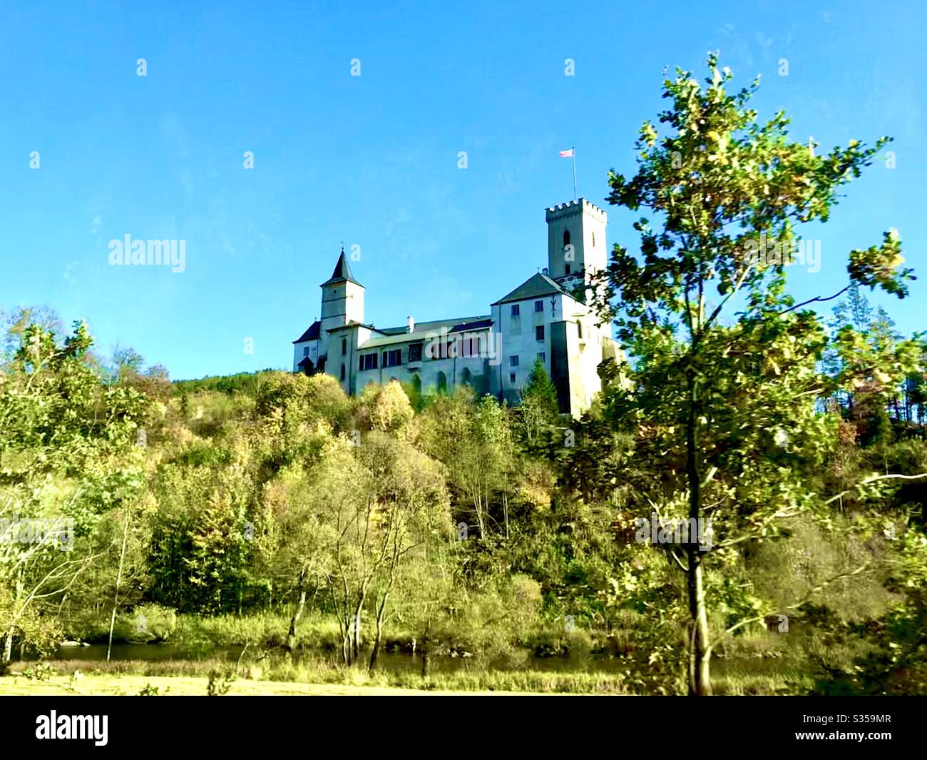 Czech countryside castle Stock Photo - Alamy