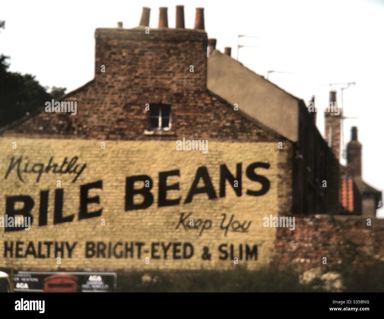 Bile beans advertising sign hi-res stock photography and images - Alamy