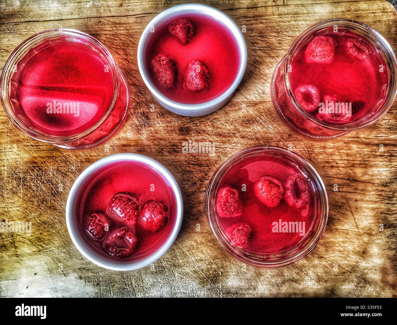 Raspberries in raspberry jelly hi-res stock photography and images - Alamy