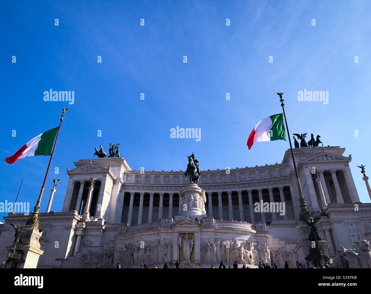 The Victor Emmanuel II National Monument, Rome Stock Photo - Alamy