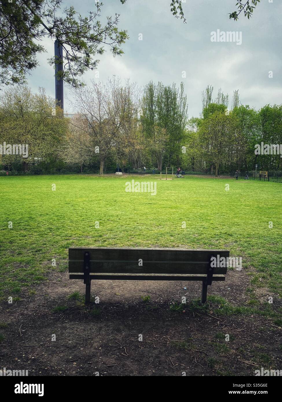 Lewisham Hospital is seen from Ladywell Fields in London England Stock ...