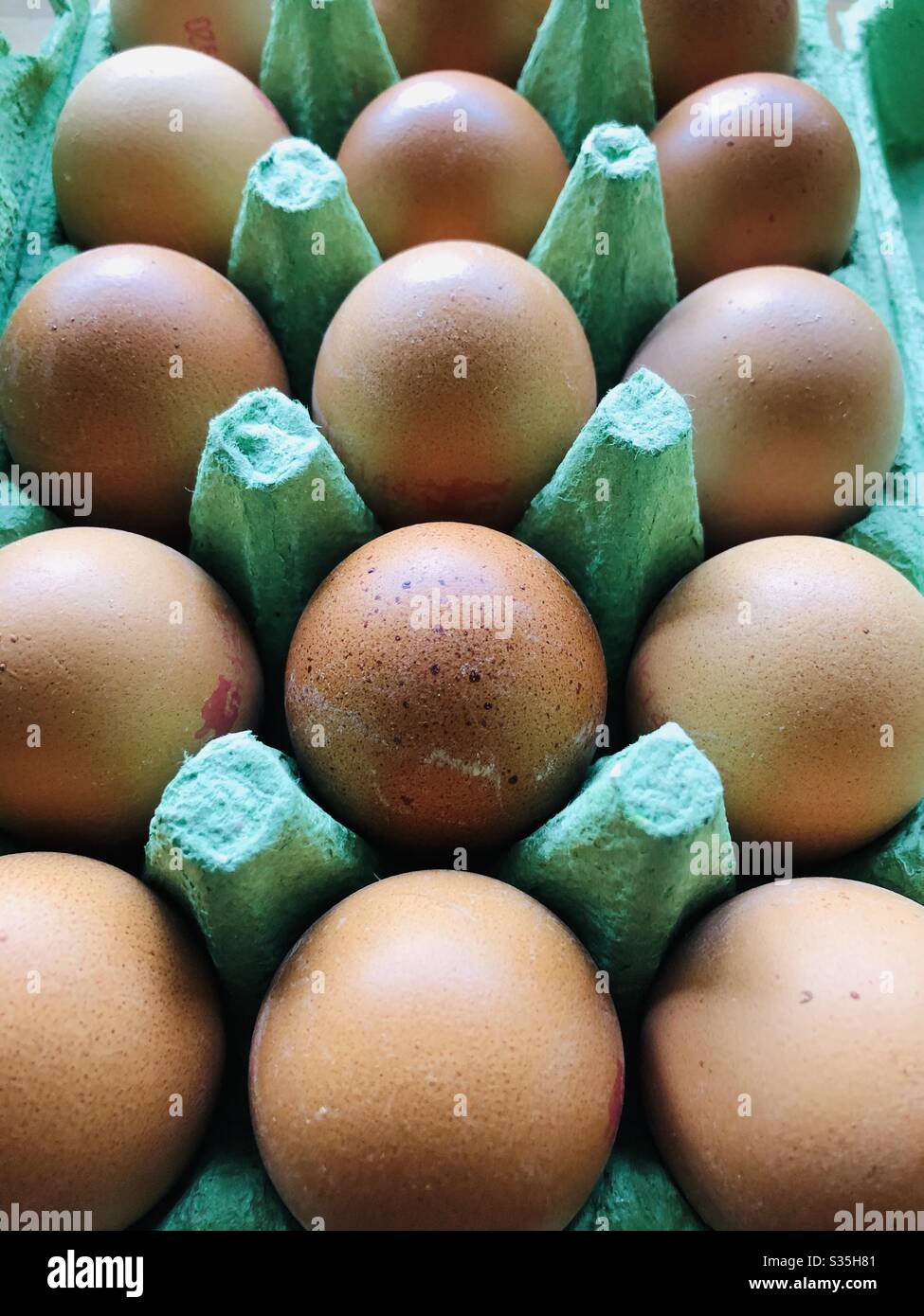 Fifteen 15 free range eggs hi-res stock photography and images - Alamy