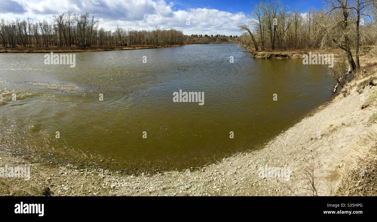 Carburn Park, Calgary, Alberta, Canada, Bow River Stock Photo - Alamy