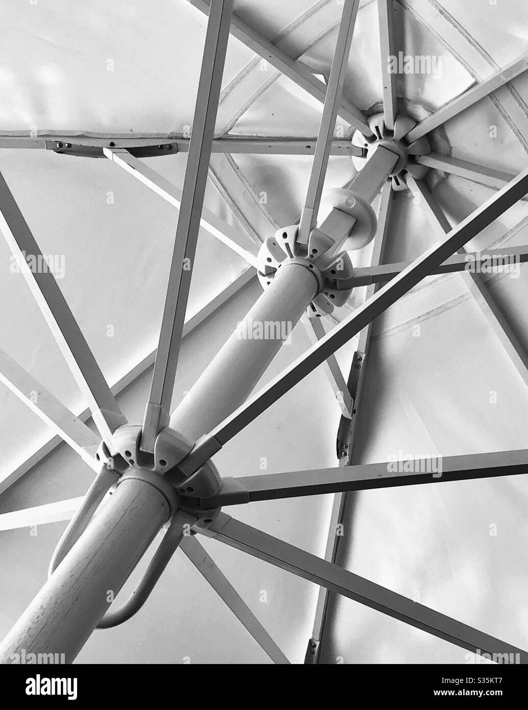 Umbrella shade Black and White Stock Photos & Images - Alamy
