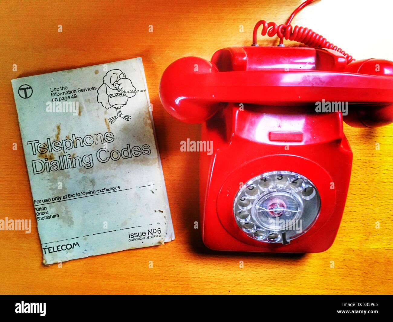 1980’s British Telecom dialling codes book and phone Stock Photo - Alamy