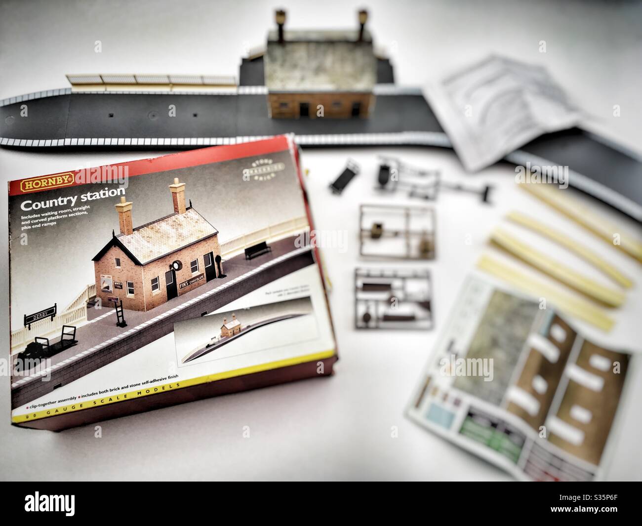 Hornby country railway station Stock Photo - Alamy