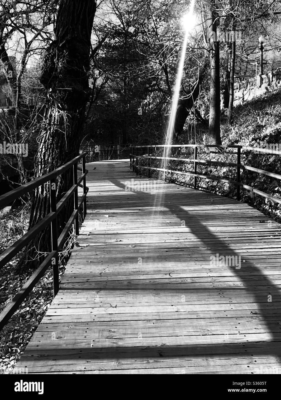 Winding bridge Black and White Stock Photos & Images - Alamy