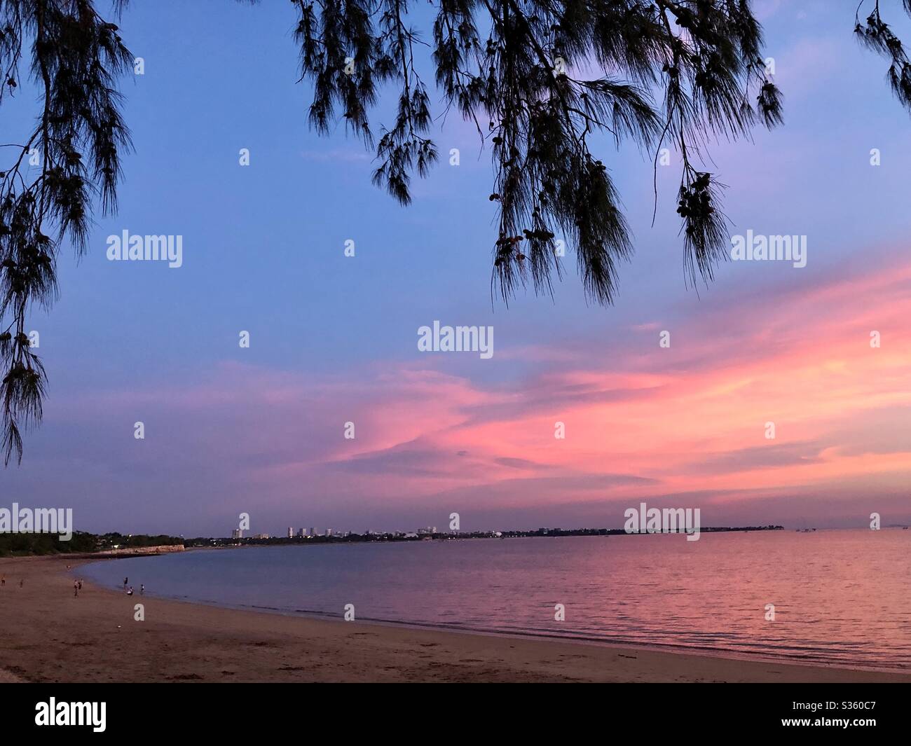 Sunset at East Point Beach in Darwin, Australia Stock Photo - Alamy
