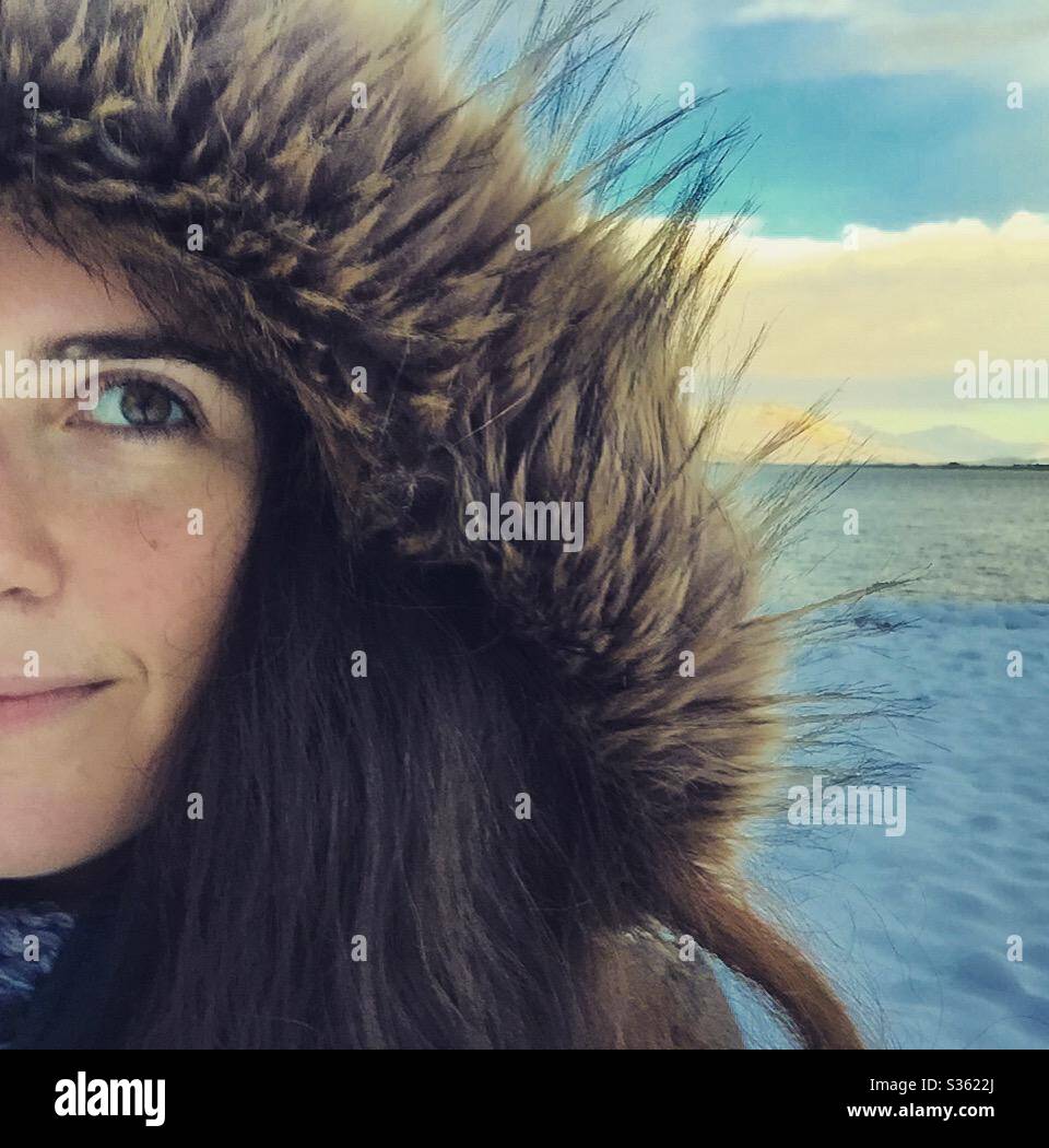 Iceland woman eyes hi-res stock photography and images - Alamy
