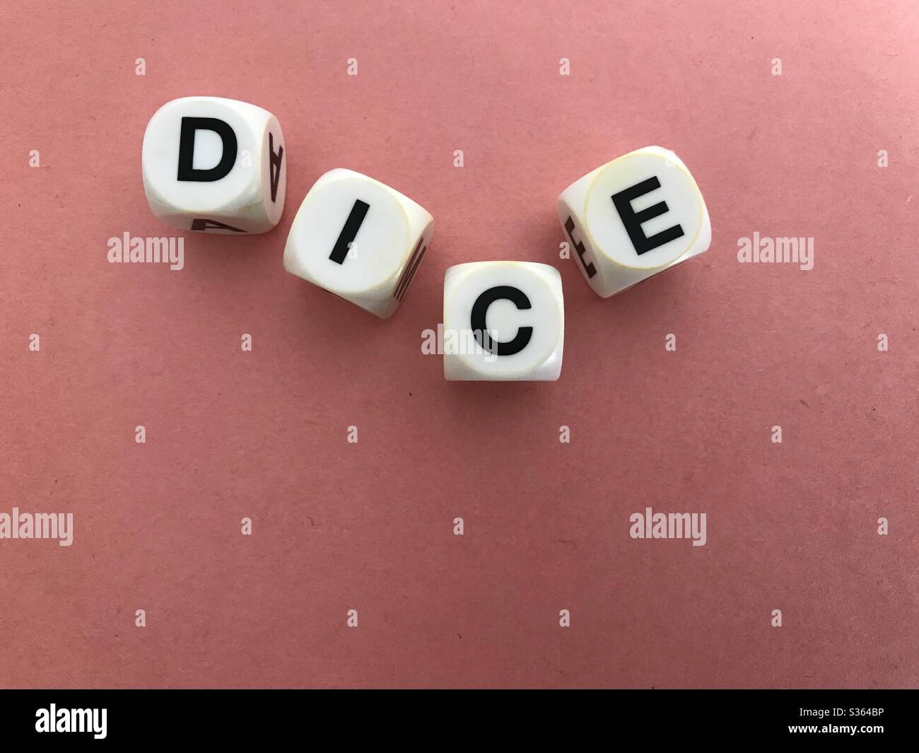 Dice letters hi-res stock photography and images - Alamy