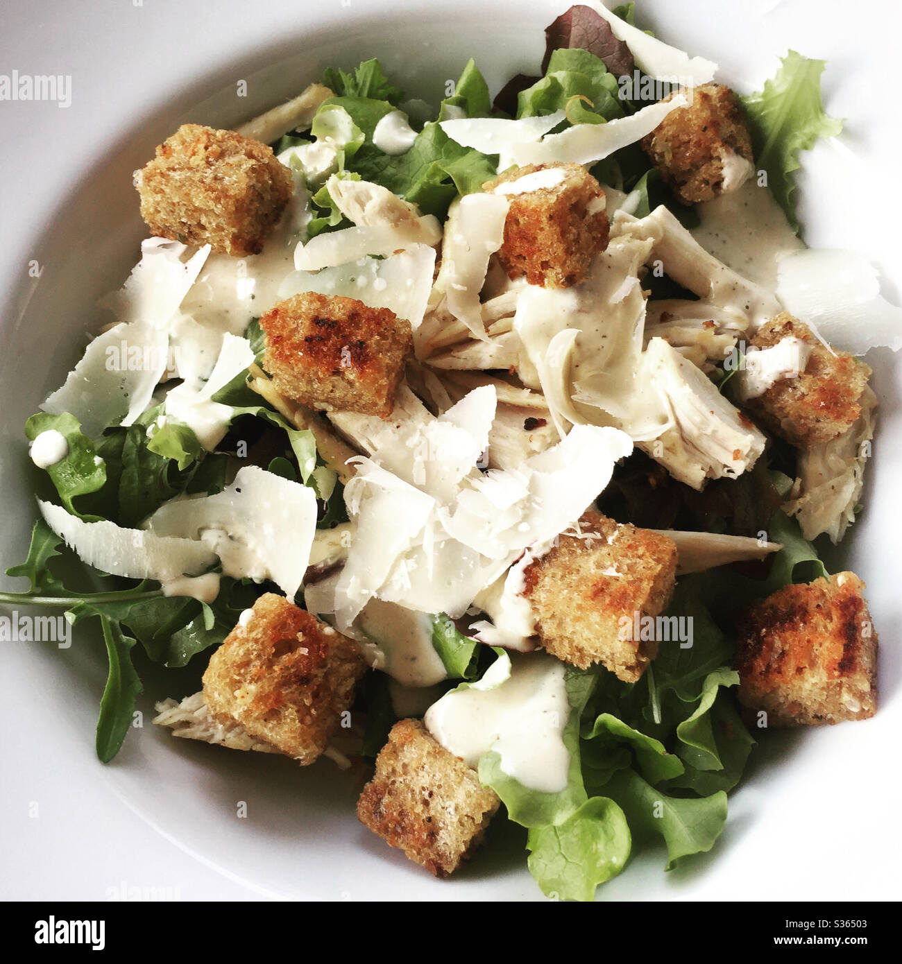 Chicken Caesar Salad High Resolution Stock Photography and Images - Alamy