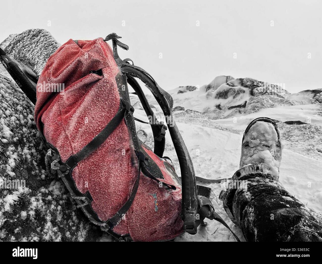 Reach Summit & Relax Stock Photo - Alamy