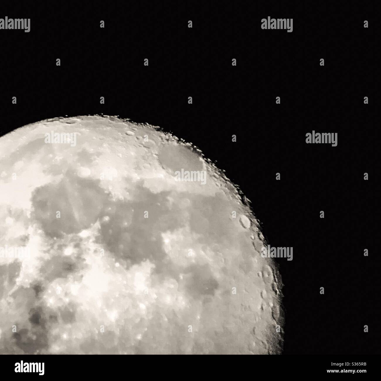Moon through telescope hi-res stock photography and images - Alamy