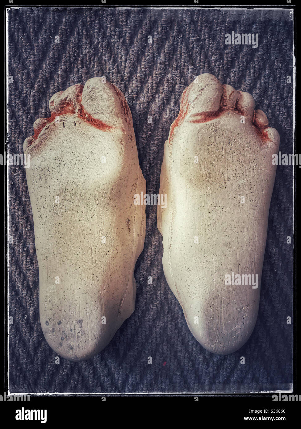 Foot impressions made by Podiatrist Stock Photo - Alamy