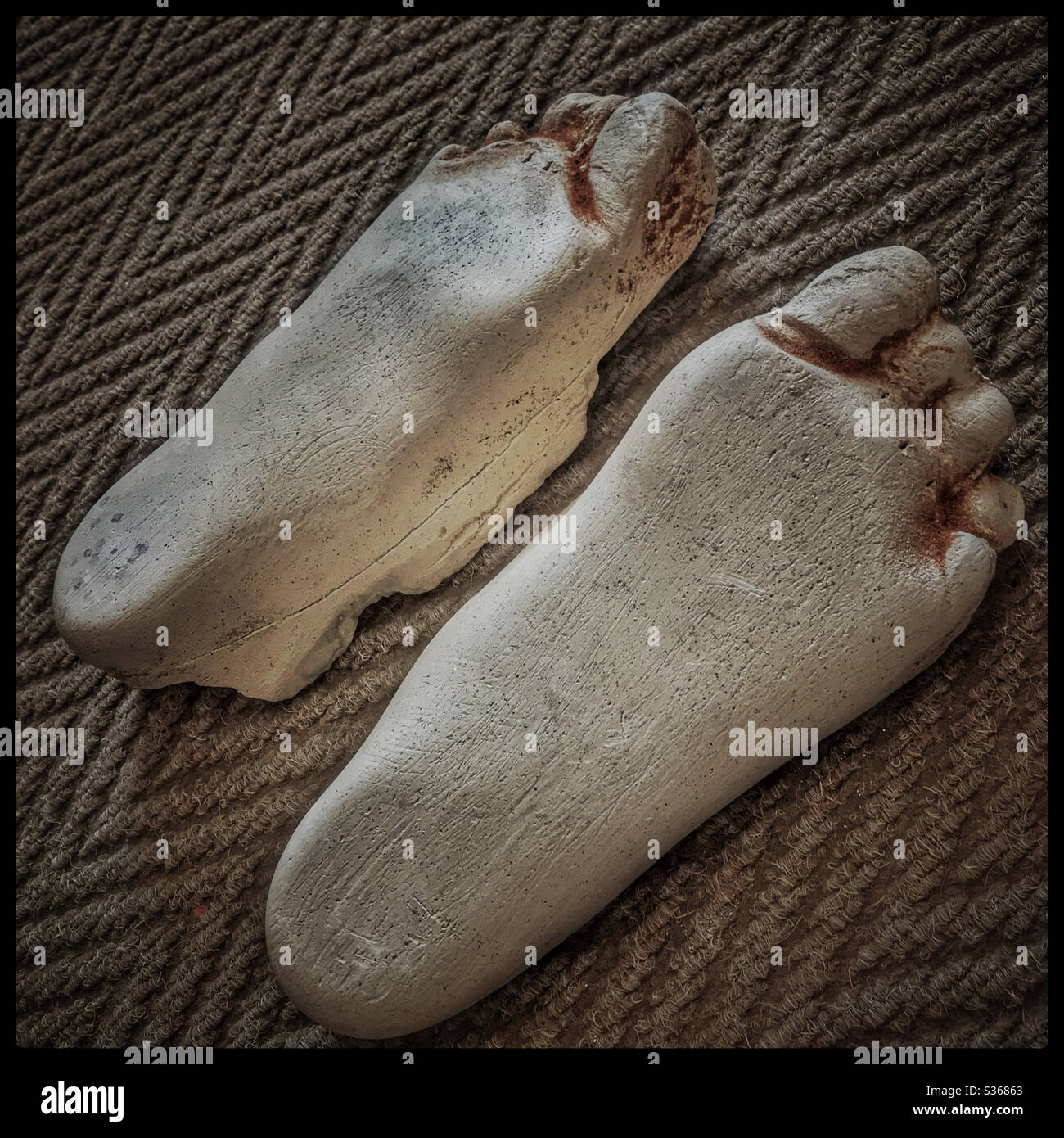 Foot impressions made by Podiatrist Stock Photo - Alamy