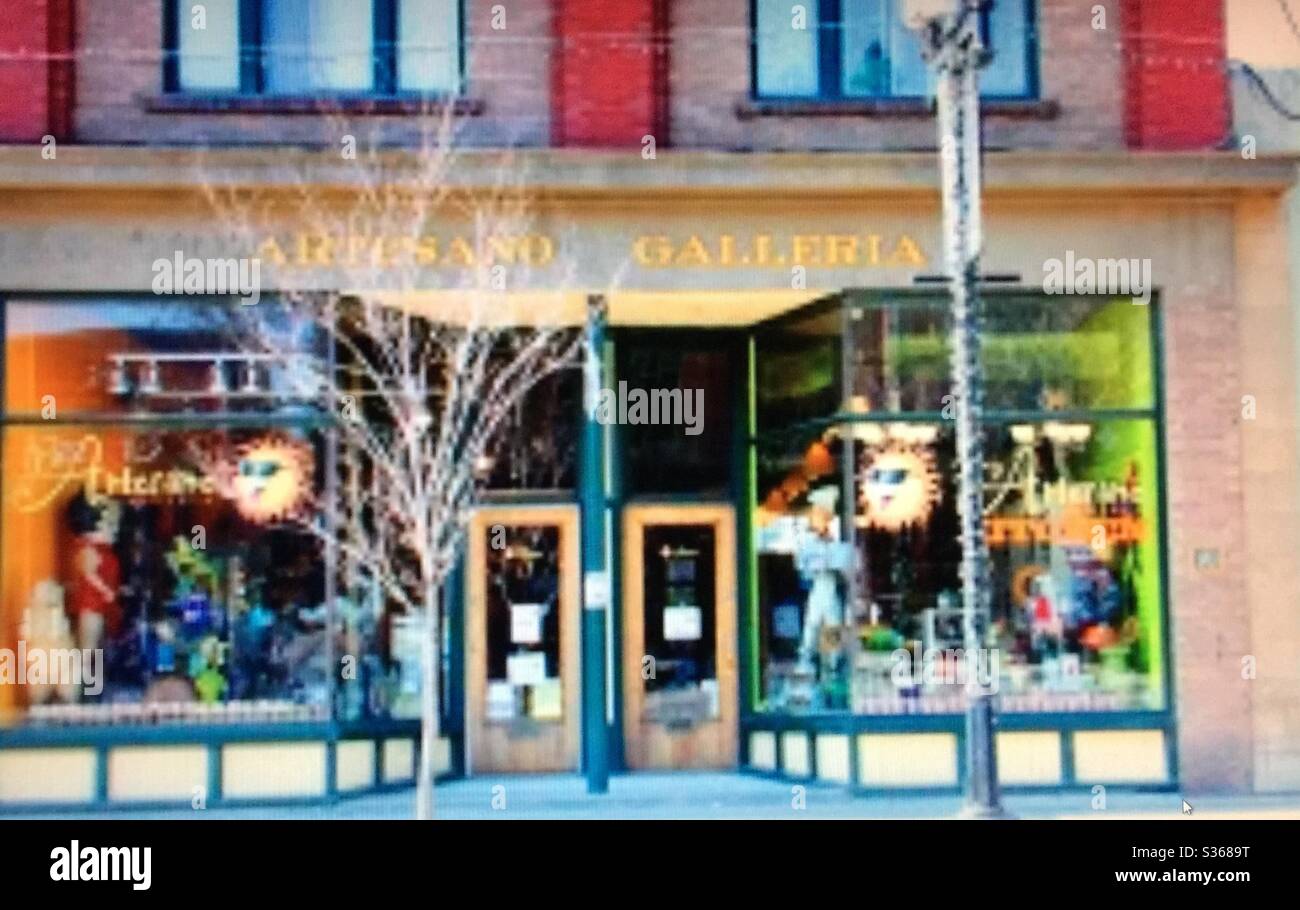 Store front, artisan shop Stock Photo - Alamy