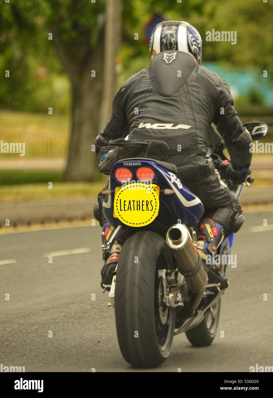 Motorbike with rider hi-res stock photography and images - Alamy