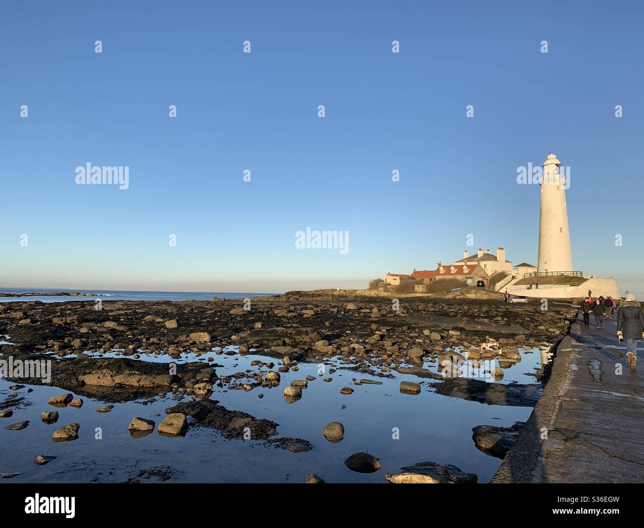 North sea whitley bay hi-res stock photography and images - Alamy